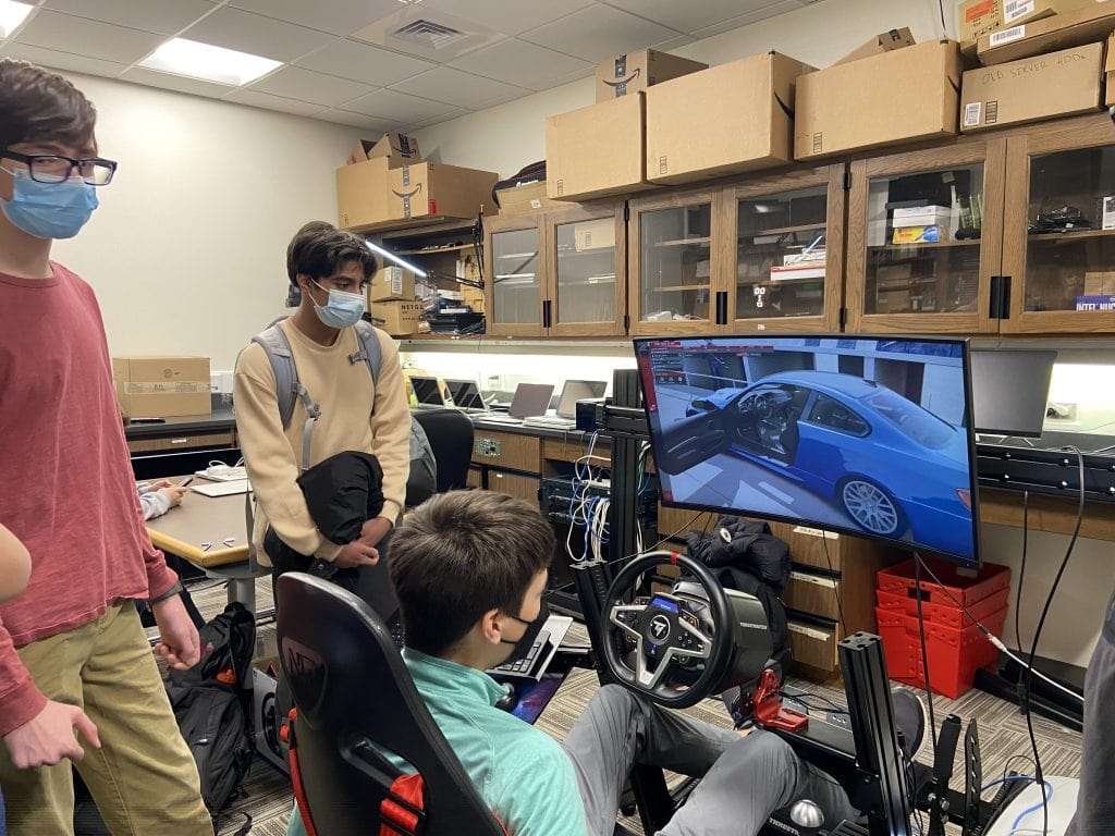 Students Hit the Road with Self-Made Racing Simulator - Kingswood Oxford