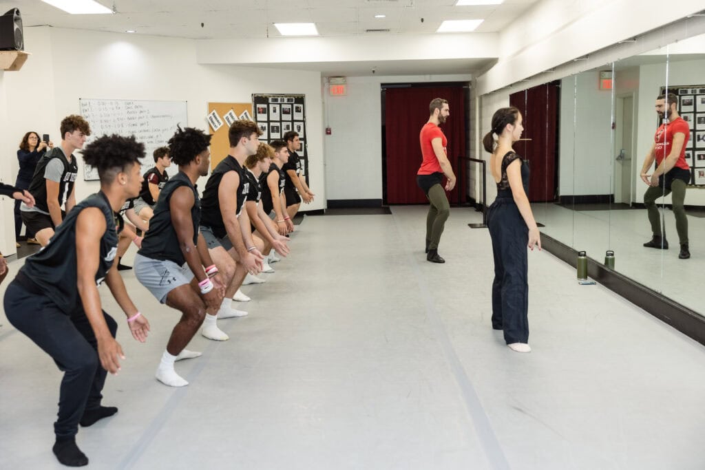 Gridiron Glisser: Football Team Tackles Ballet Lesson - Kingswood Oxford
